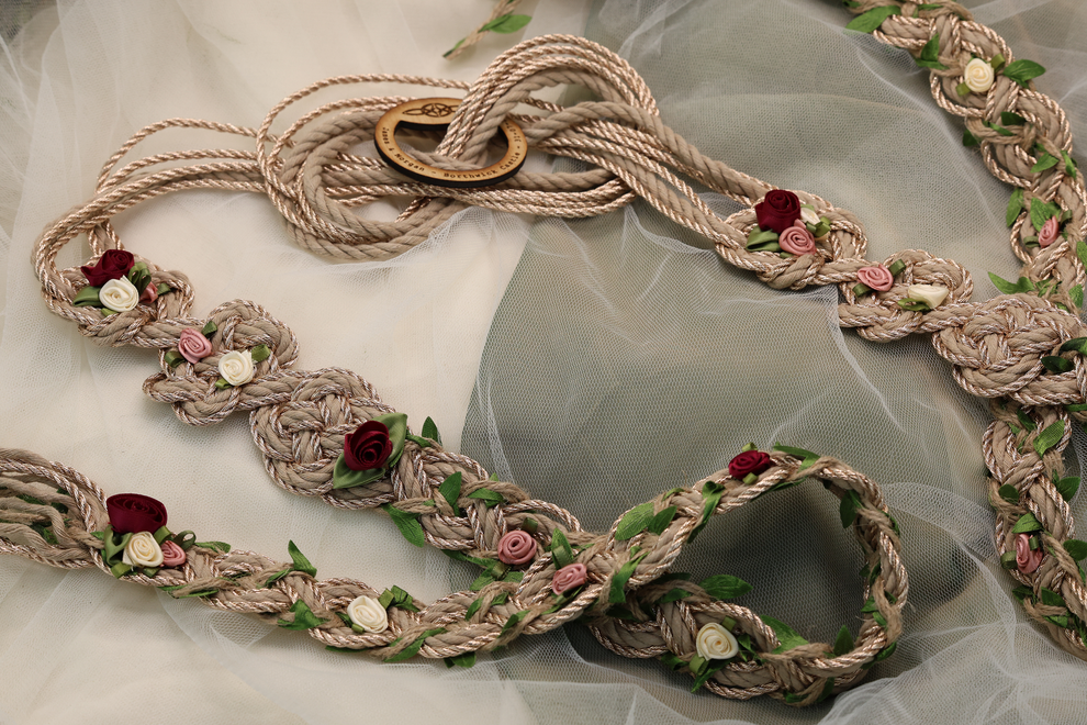 Signet Infinity Tie - Bronze with Roses – Ceotha