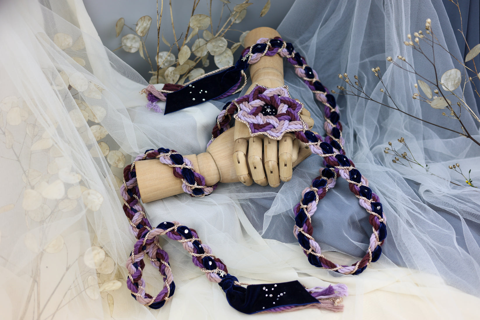 Starlight design- Wedding Handfasting Cord by Ceotha