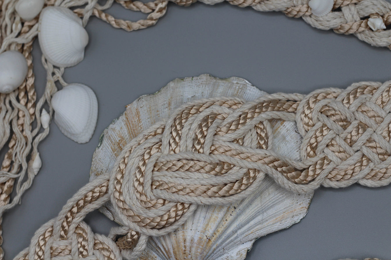 Seashell design Nine Knot Handfasting Cord - Ceotha