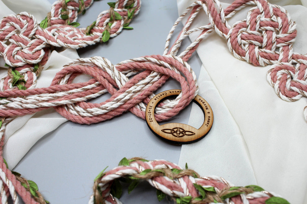 Blush Infinity Tie Handfasting Cord - Ceotha Designs