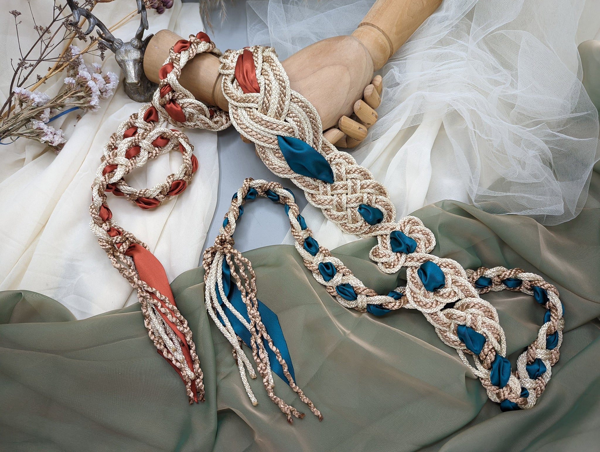 Nine Knot Two-Way Prestige - Rust & Teal – Ceotha